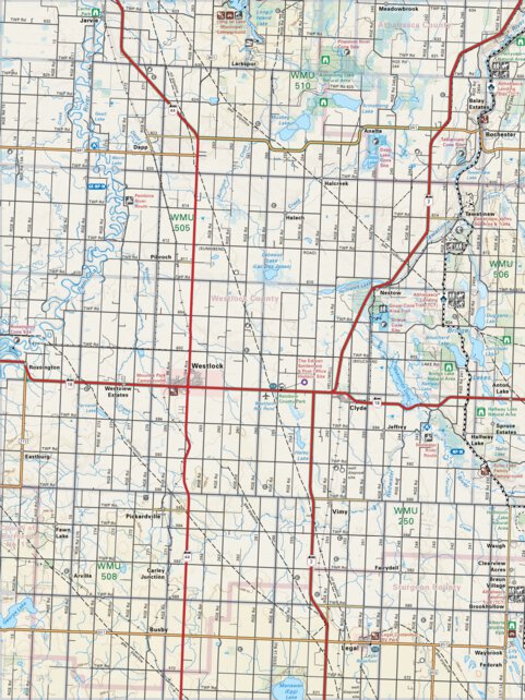 CEAB60 Westlock - Central Alberta Topo Map by Backroad Mapbooks ...