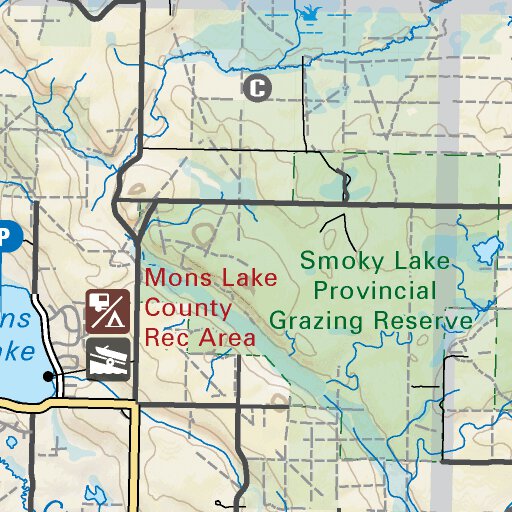 CEAB62 Smoky Lake - Central Alberta Topo Map by Backroad Mapbooks ...