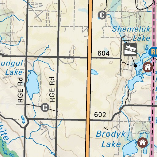 CEAB62 Smoky Lake - Central Alberta Topo Map by Backroad Mapbooks ...