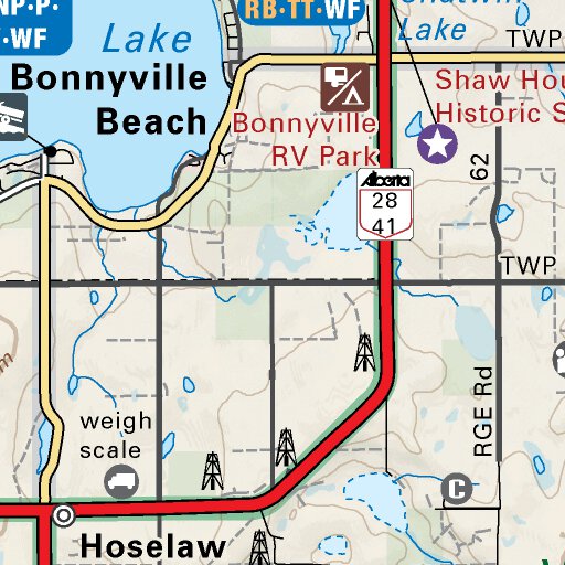 CEAB64 Bonnyville - Central Alberta Topo Map by Backroad Mapbooks ...