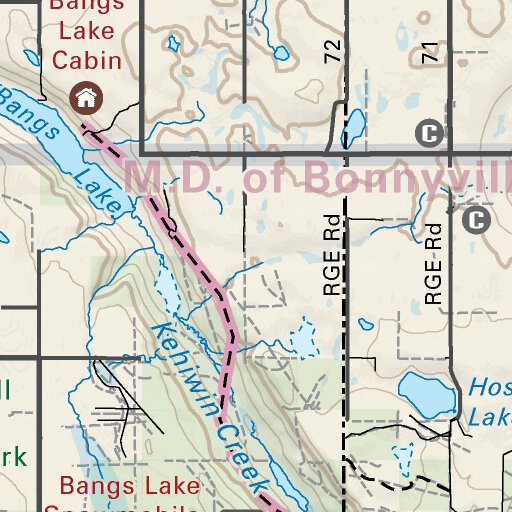 CEAB64 Bonnyville - Central Alberta Topo Map by Backroad Mapbooks ...