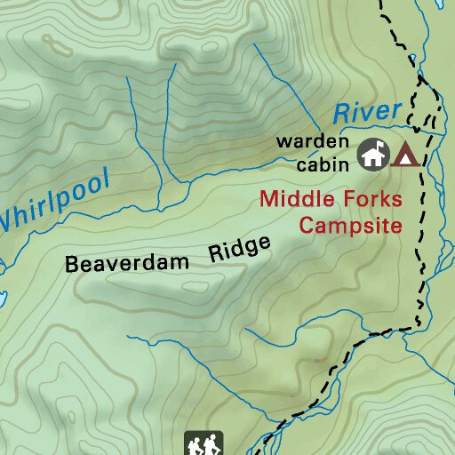 CRCR23 Athabasca Pass - Canadian Rockies Topo Map by Backroad Mapbooks ...