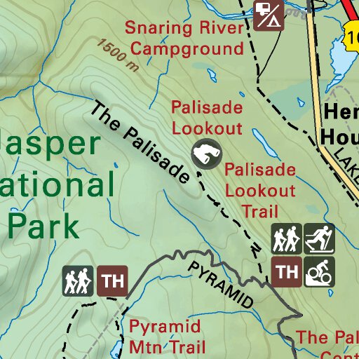 CRCR30 Jasper - Canadian Rockies Topo Map by Backroad Mapbooks | Avenza ...