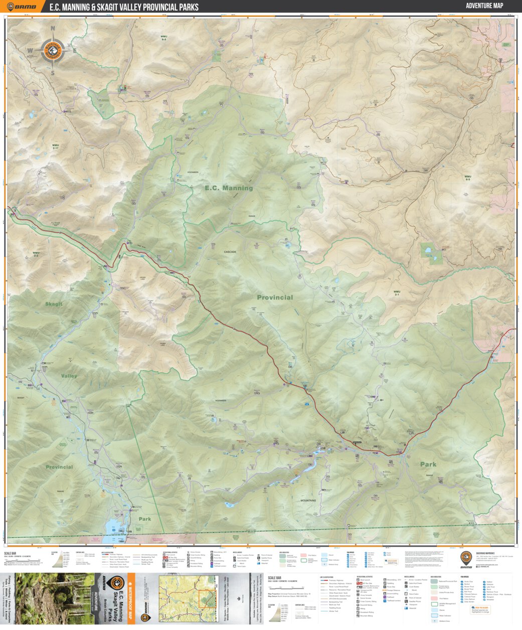 Manning Park - EC Manning and Skagit Valley BC Park Adventure Map by ...