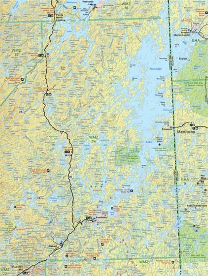 Map118 Reindeer Lake - Saskatchewan Map by Backroad Mapbooks | Avenza Maps