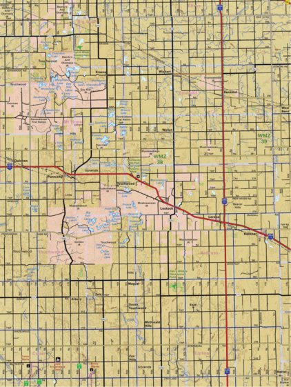 Map41 Punnichy - Saskatchewan Map by Backroad Mapbooks | Avenza Maps