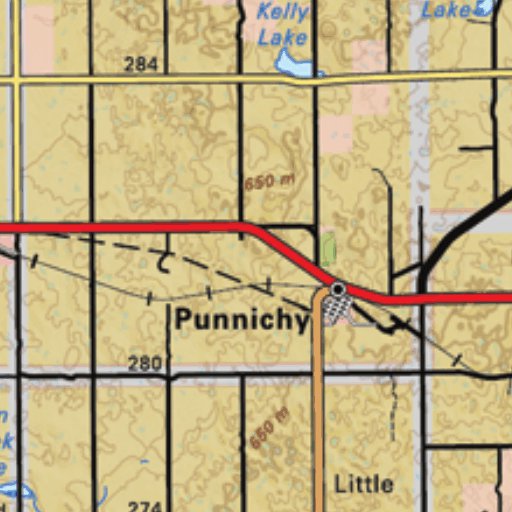 Map41 Punnichy - Saskatchewan Map by Backroad Mapbooks | Avenza Maps