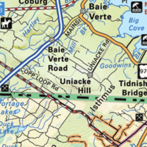 Map55 Confederation Bridge PEI - Nova Scotia Backroad Mapbook Map by ...