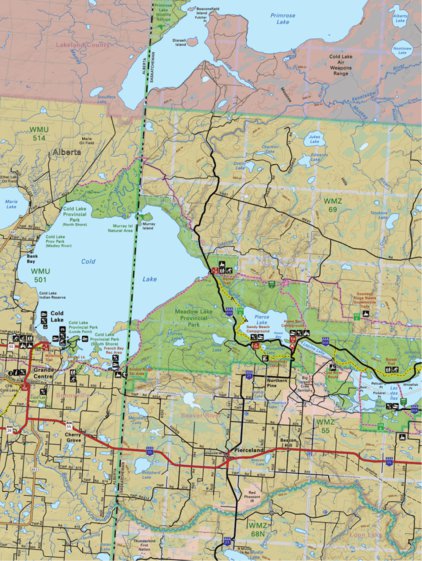 Map86 Pierceland - Saskatchewan Map by Backroad Mapbooks | Avenza Maps