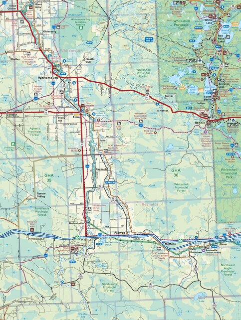 MBMB19 Whitemouth - Manitoba Backroad Mapbook Topo Map by Backroad ...