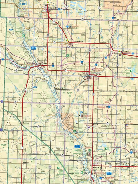 MBMB21 Birtle - Manitoba Backroad Mapbook Topo Map by Backroad Mapbooks ...