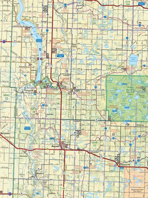 MBMB31 Russell - Manitoba Backroad Mapbook Topo Map by Backroad ...