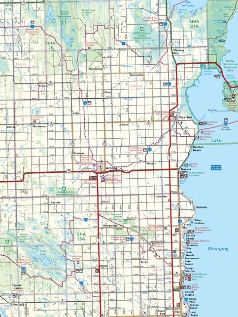 MBMB37 Arborg - Manitoba Backroad Mapbook Topo Map by Backroad Mapbooks ...