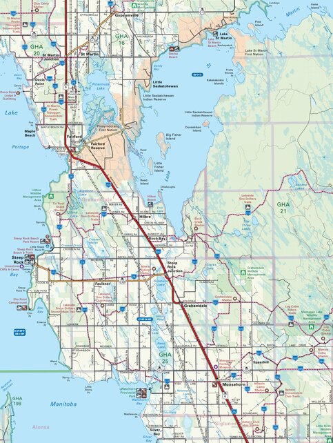 MBMB45 Lake St Martin - Manitoba Backroad Mapbook Topo Map by Backroad ...