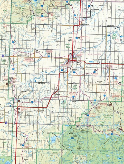 MBMB51 Swan River - Manitoba Backroad Mapbook Topo Map by Backroad ...