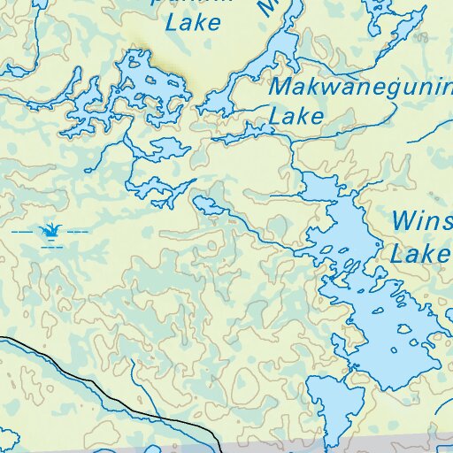 MBMB59 Little Grand Rapids - Manitoba Backroad Mapbook Topo Map by ...