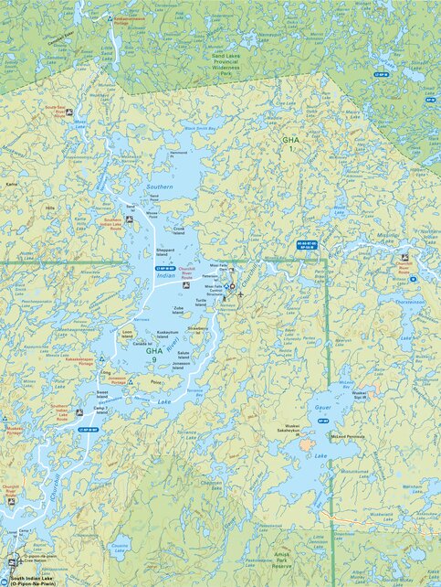 MBMB80 South Indian Lake - Manitoba Backroad Mapbook Topo Map by ...