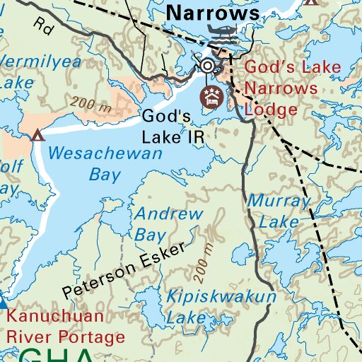 MBMB82 Gods Lake Narrows - Manitoba Backroad Mapbook Topo Map by ...