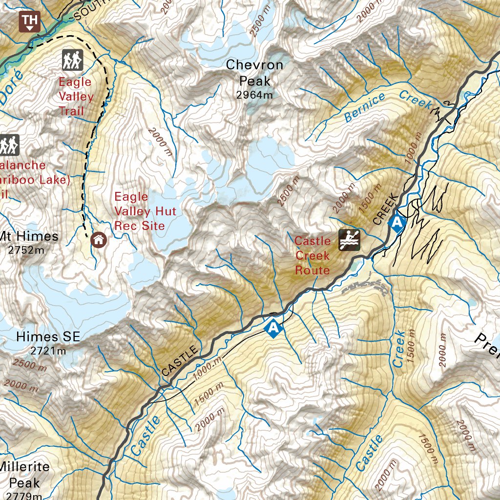 McBride Area (Robson Valley) Adventure Map - BC Topo by Backroad ...