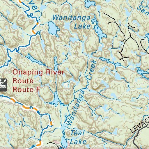 NEON20 Onaping Lake – 6th ed Northeastern Ontario Topo Map by Backroad ...