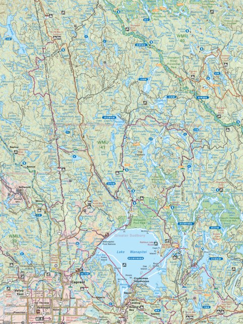 NEON21 Capreol – 6th ed Northeastern Ontario Topo Map by Backroad ...