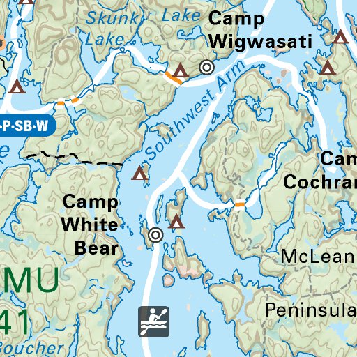 NEON22 Lake Temagami – 6th ed Northeastern Ontario Topo Map by Backroad ...