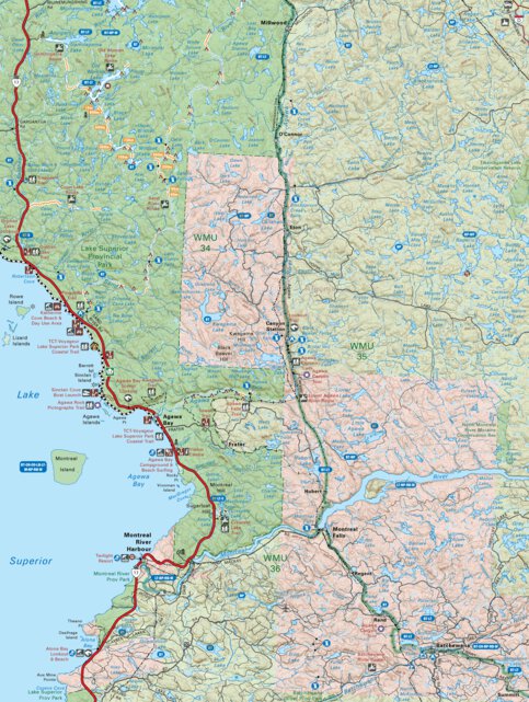 NEON25 Montreal River Harbour – 6th ed Northeastern Ontario Topo Map by ...