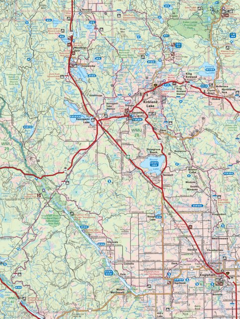 NEON43 Kirkland Lake - 6th ed Northeastern Ontario Topo Map by Backroad ...