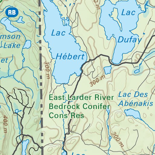 NEON44 Larder Lake - 6th ed Northeastern Ontario Topo Map by Backroad ...