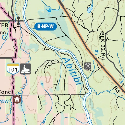 NEON66 Cochrane - 6th ed Northeastern Ontario Topo Map by Backroad ...