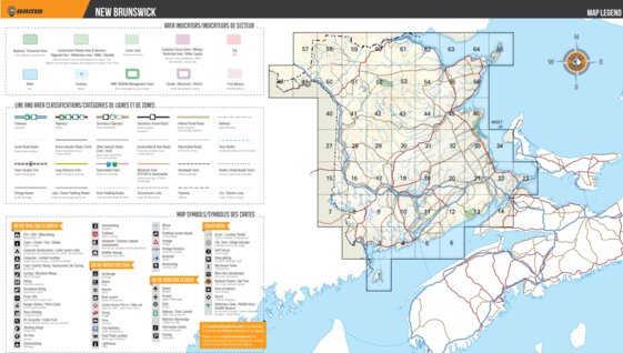 New Brunswick Backroad Mapbooks - Map Legend by Backroad Mapbooks ...