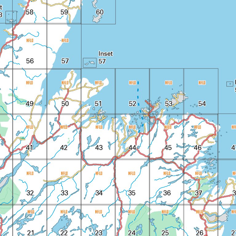 Newfoundland and Labrador Backroad Mapbooks - Map Legend by Backroad ...