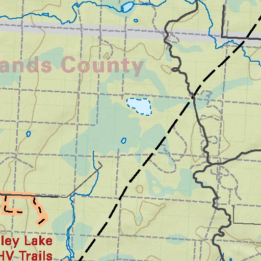 NOAB08 Fort Assiniboine Sandhills Wildland - Northern Alberta Topo Map ...