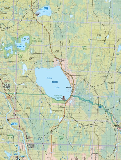 NOAB24 Calling Lake - Northern Alberta Topo Map by Backroad Mapbooks ...