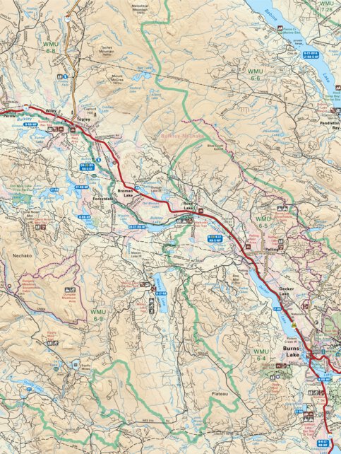 NOBC22 Burns Lake - Northern BC Map by Backroad Mapbooks | Avenza Maps