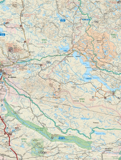 NOBC25 Fort St James - Northern BC Map by Backroad Mapbooks | Avenza Maps
