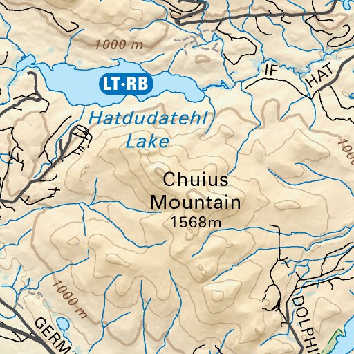 NOBC39 Inzana Lake - Northern BC Map by Backroad Mapbooks | Avenza Maps
