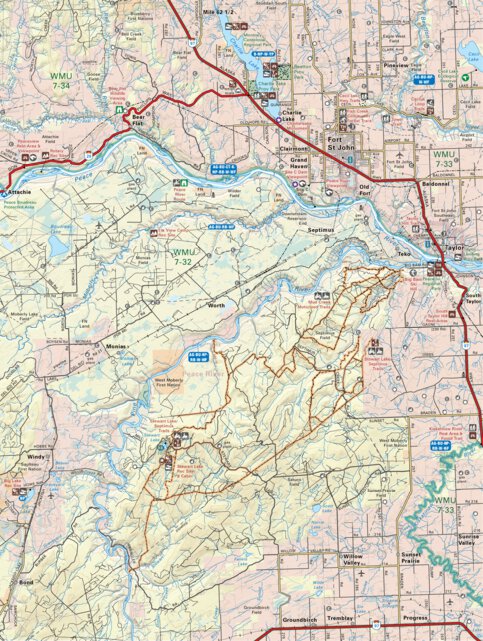 NOBC71 Fort St John - Northern BC Map by Backroad Mapbooks | Avenza Maps