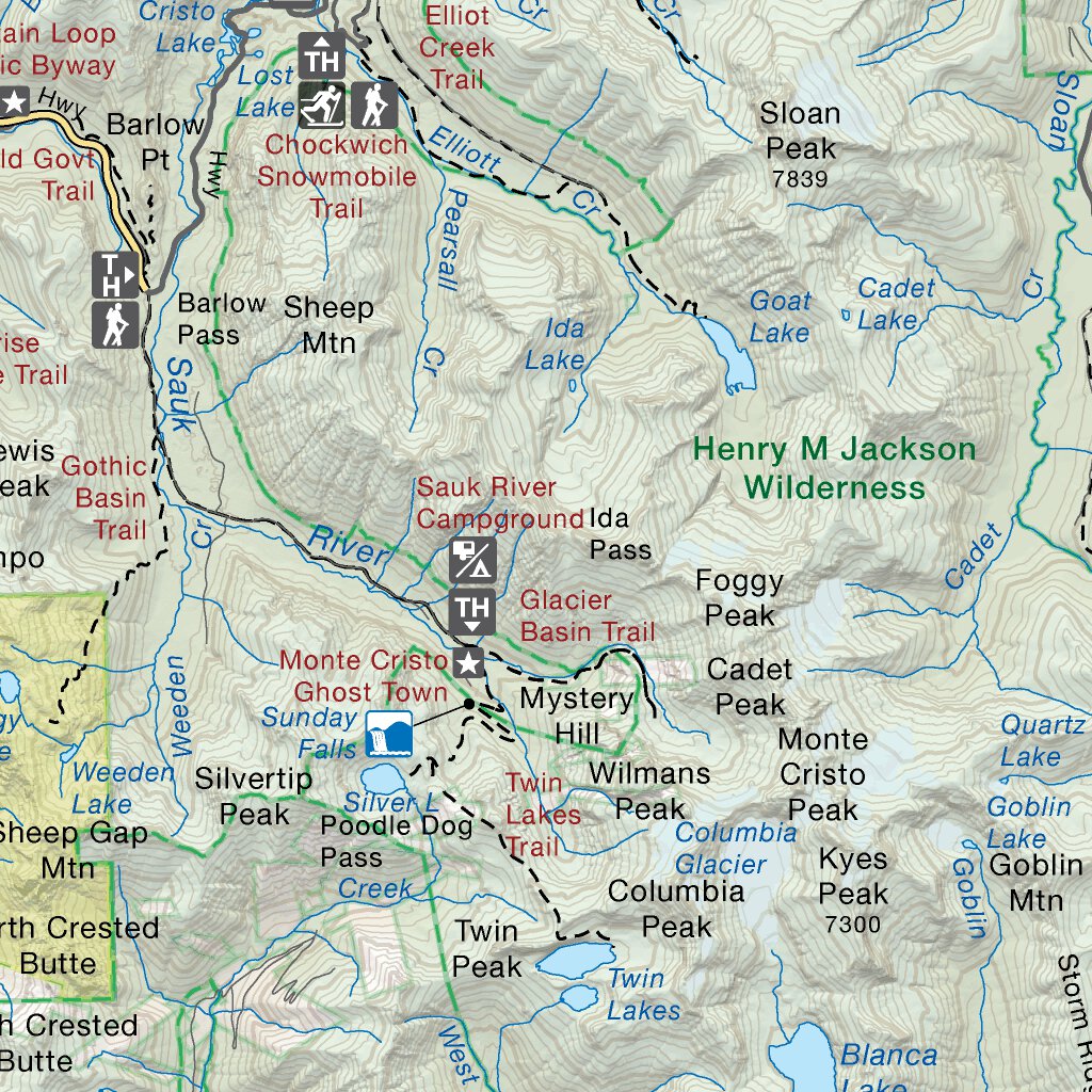 North Cascades - Okanogan Wenatchee Recreation Map by Backroad Mapbooks ...