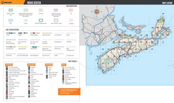 Nova Scotia Backroad Mapbooks - Map Legend by Backroad Mapbooks ...