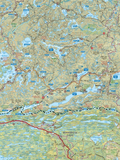 NWON04 Arrow Lake - Northwestern Ontario Topo Map by Backroad Mapbooks ...