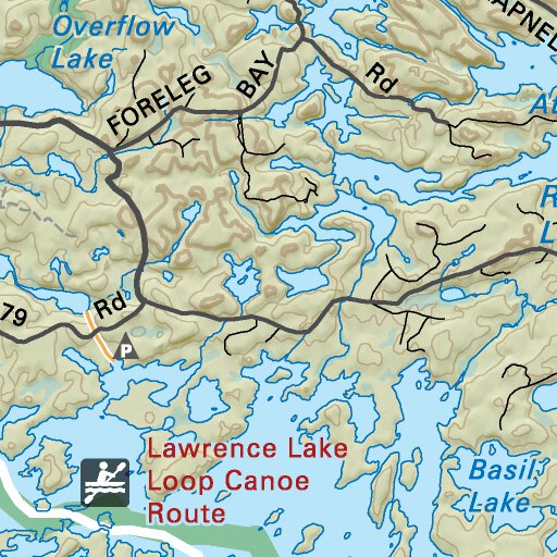 NWON22 Rowan Lake - Northwestern Ontario Topo Map by Backroad Mapbooks ...
