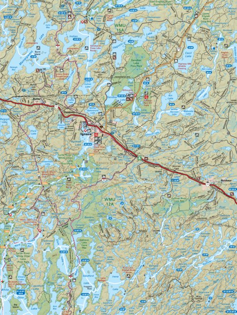 NWON25 Ignace - Northwestern Ontario Topo Map by Backroad Mapbooks ...