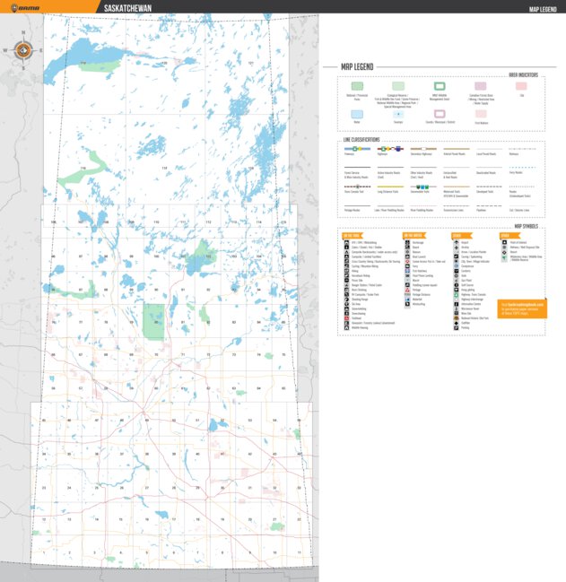 Saskatchewan Backroad Mapbook - Map Legend by Backroad Mapbooks ...