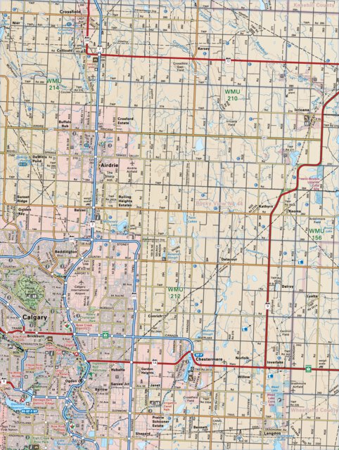 SOAB41 Calgary - Southern Alberta Topo Map by Backroad Mapbooks ...