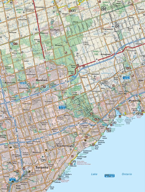 SOON47 Markham - Southern Ontario Topo Map by Backroad Mapbooks ...