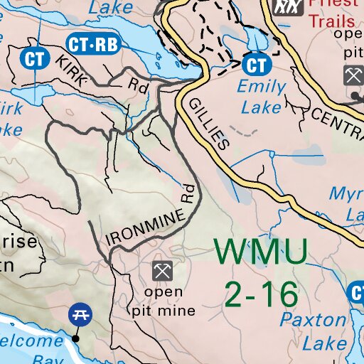 VCBC18 Powell River - Vancouver Coast & Mountains BC Topo Map by ...