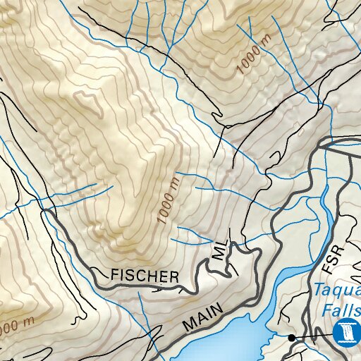 VCBC21 Phantom Lake - Vancouver Coast & Mountains BC Topo Map by ...