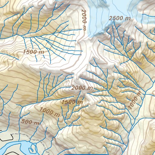 VCBC46 Homathko Estuary Prov Park - Vancouver Coast & Mountains BC Topo ...