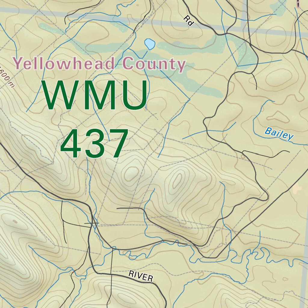 WMU 437 Rec Cap – Alberta Hunting Topo Map by Backroad Mapbooks ...